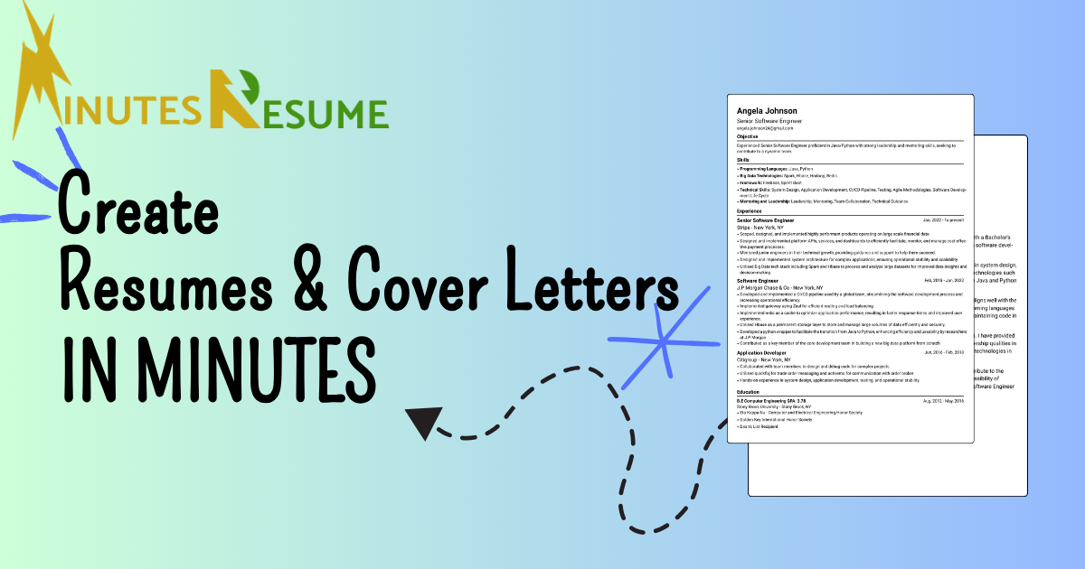 Create Personalized Resumes & Cover Letters in 15 Minutes with Minutes ...